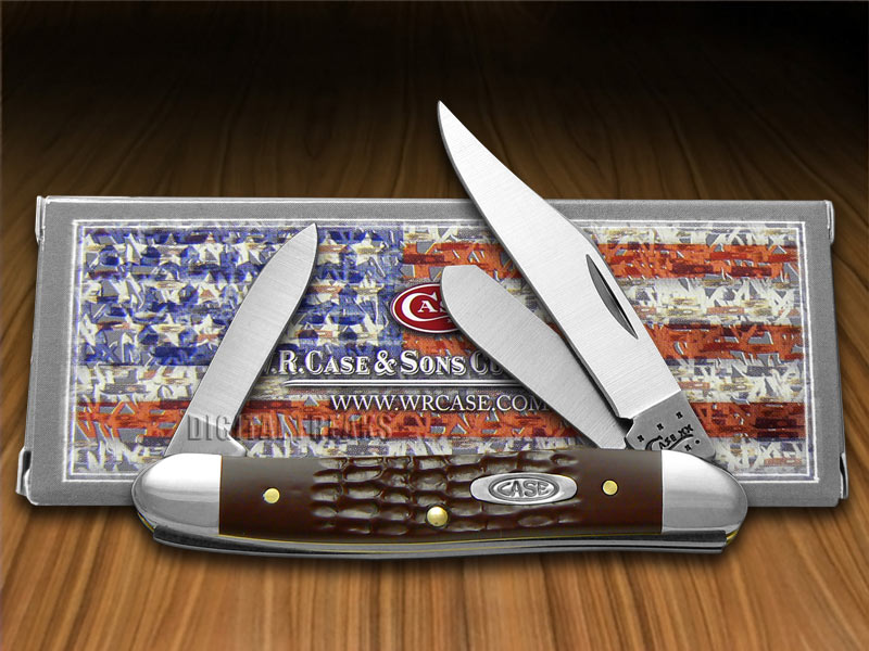 Case xx Knives Medium Stockman Jigged Brown Delrin Pocket Knife ...